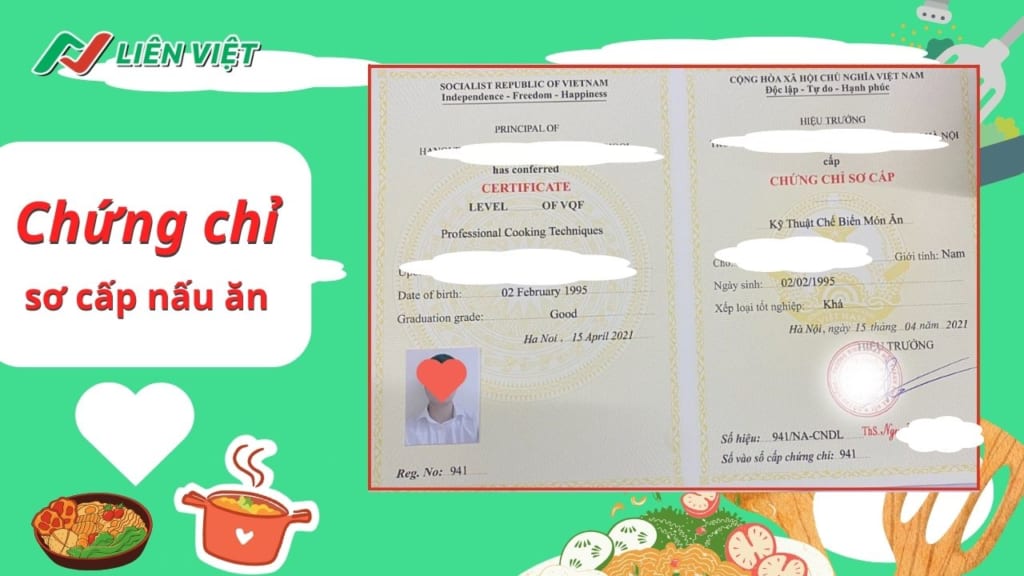 Thông tin khóa học chứng chỉ sơ cấp nấu ăn đầy đủ nhất 2025